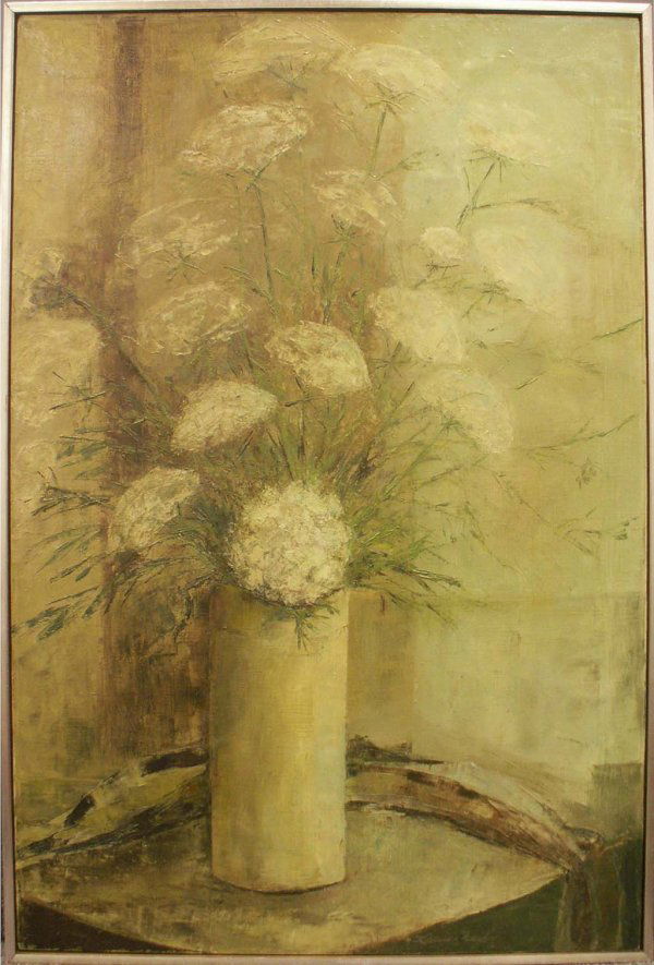 1032: PAINTING, "QUEEN ANNE'S LACE", CHARLES NAYLOR