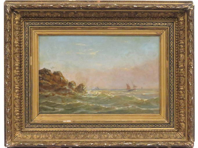 Luigi Maria Galea (malta 1847 1917), Oil On Cardboard,