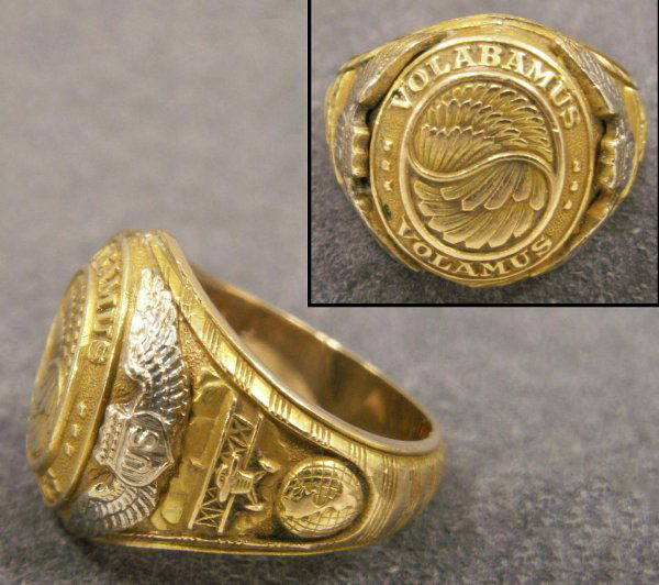 Order Of Daedalians 10k Fold Ring