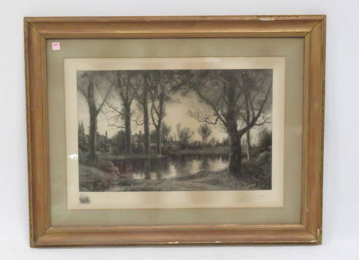 Benjamin Lander (american 1842 1915), Etching,