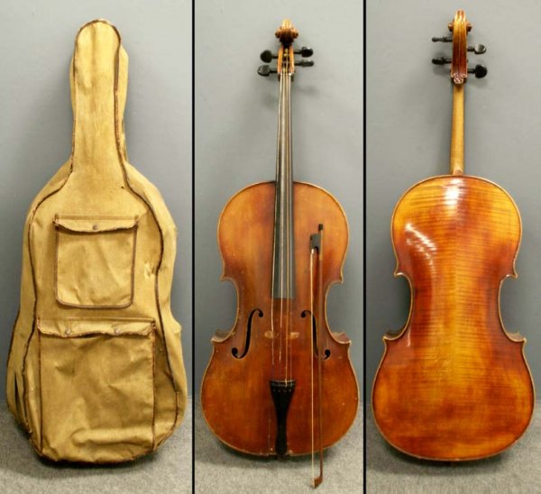 Vintage John Juzek Labeled Violin Cello