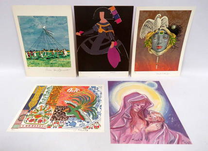 Mark Van Epps, Mask Of World Peace, Lithograph On Rag Paper