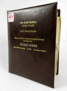 23kt Gold Stamps Issue "the Gold Nations Of The World"