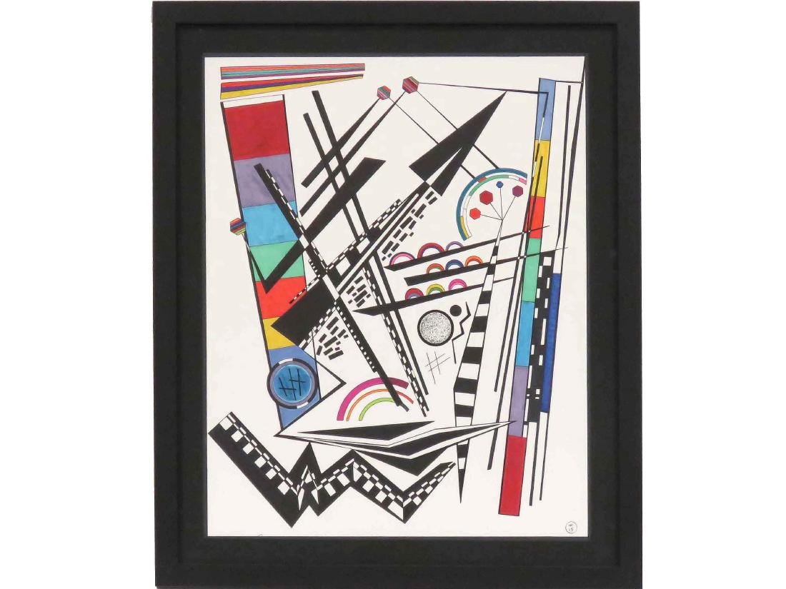 MICHAEL DAVID PIZZO (AMERICAN 20TH CENTURY), PEN & INK,