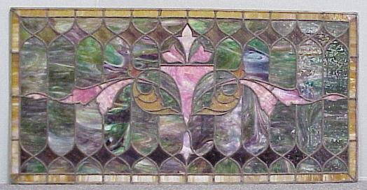 Antique Stained/leaded Glass Panel