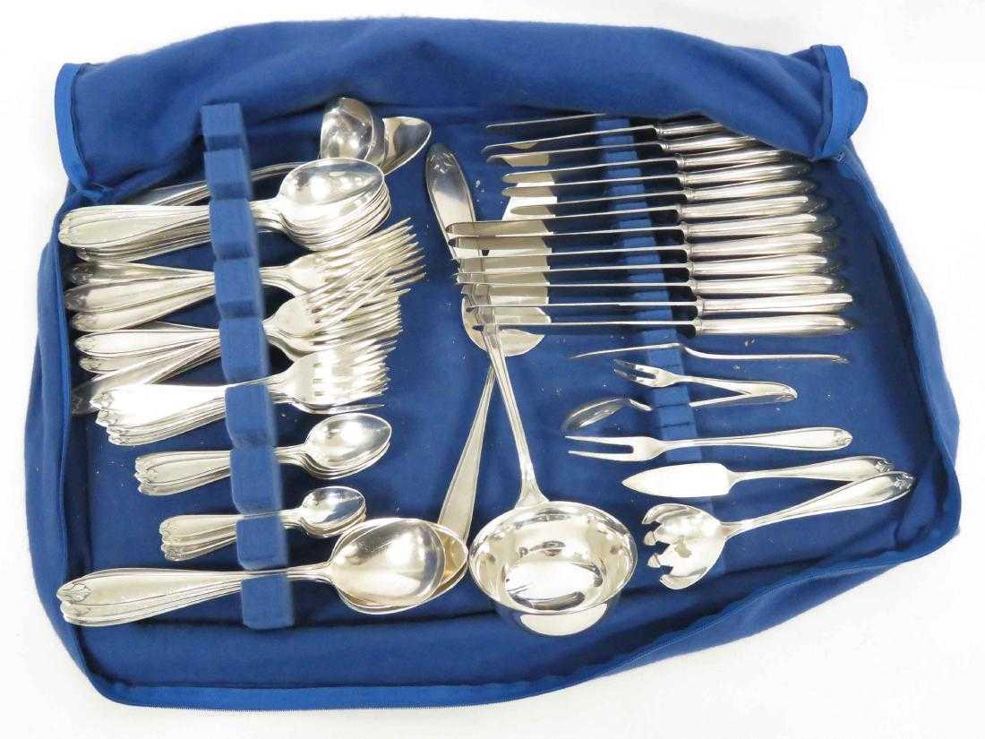 WMF 90 SILVER PLATE FLATWARE SERVICE FOR (6) WITH
