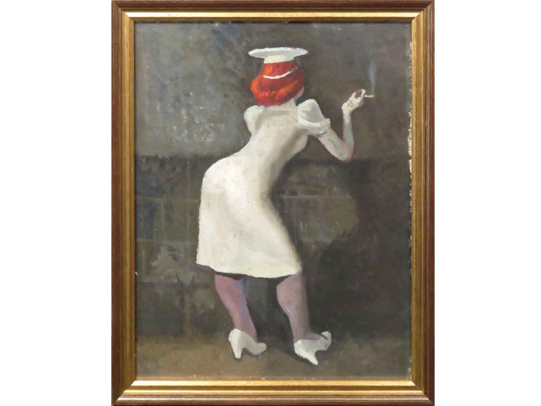 COULTON WAUGH (AMERICAN 1896-1973), OIL ON ARTIST