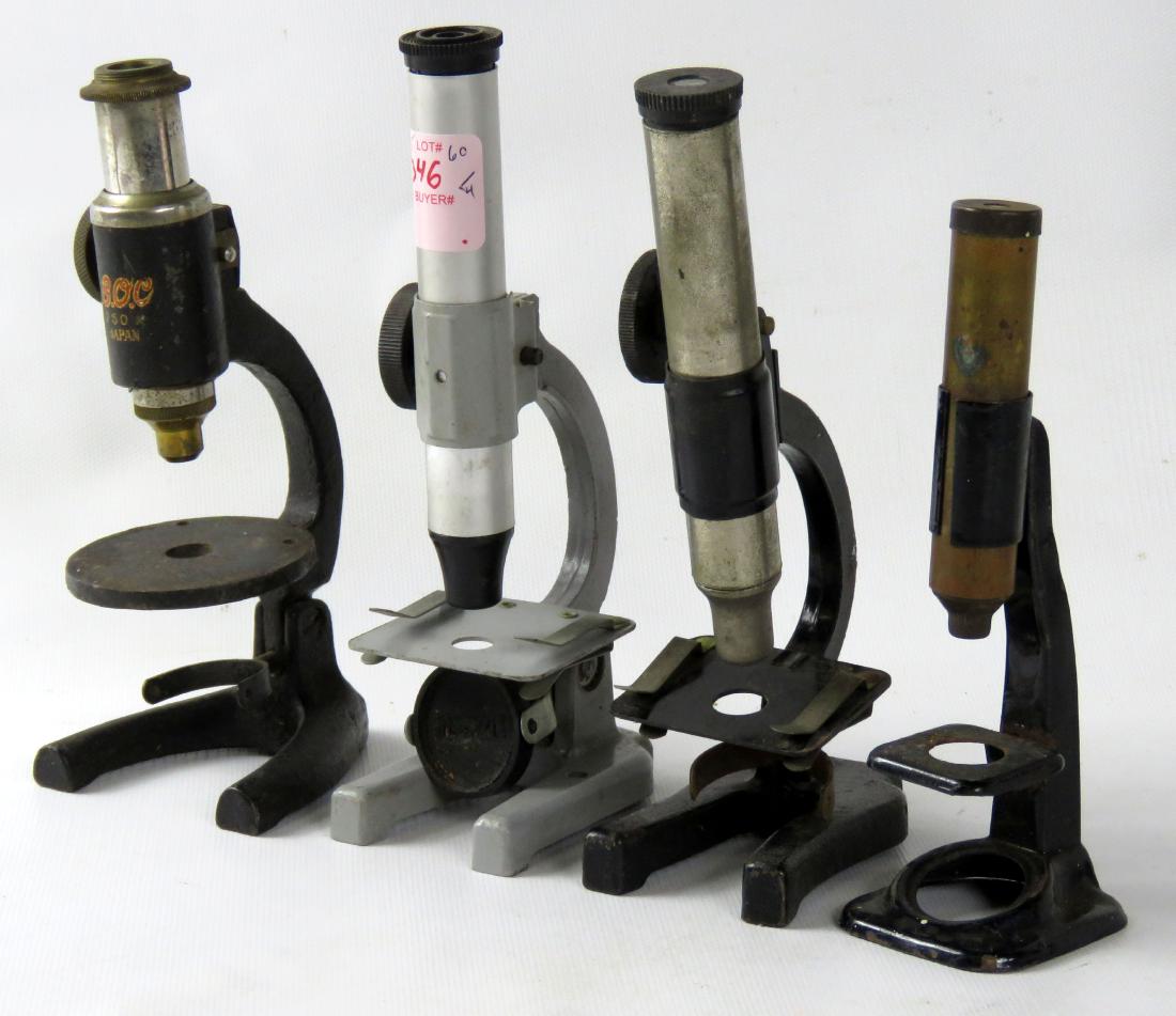 LOT (4) MINI MICROSCOPES (SOME MISSING PARTS) - Mar 28, 2019 | William ...