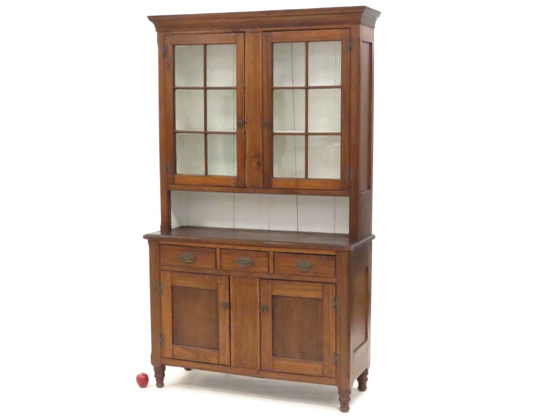 BERGEN COUNTY, HACKENSACK, NJ STYLE FRUITWOOD CUPBOARD,
