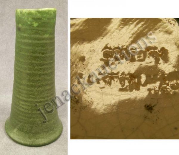 Grueby Art Pottery Vase, With Impressed Mark