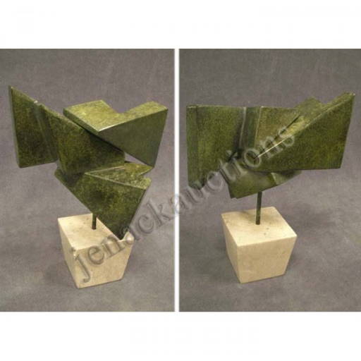 Patinated Bronze Abstract Sculpture, Marta Colvin