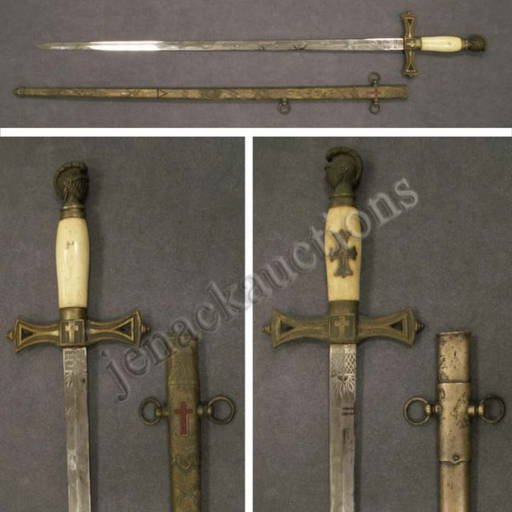 2313: VINTAGE IVORY HANDLE FRATERNAL SWORD/SCABBARD - Dec 22, 2007 ...