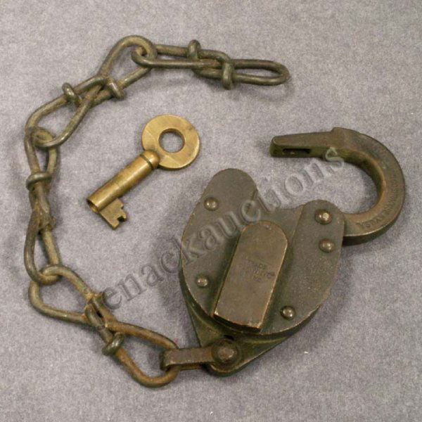 Vintage Bronze Railroad Lock