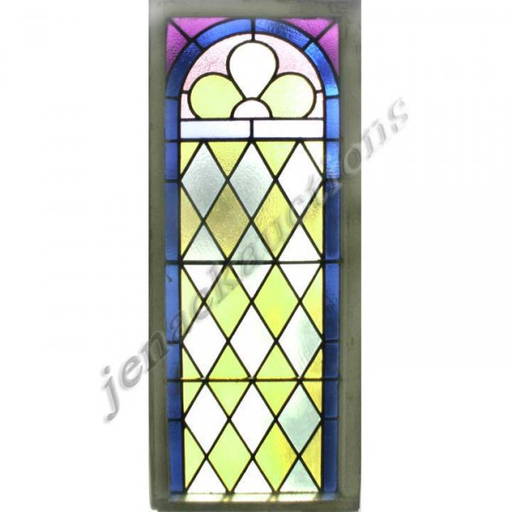 Vintage Stained & Leaded Glass Window