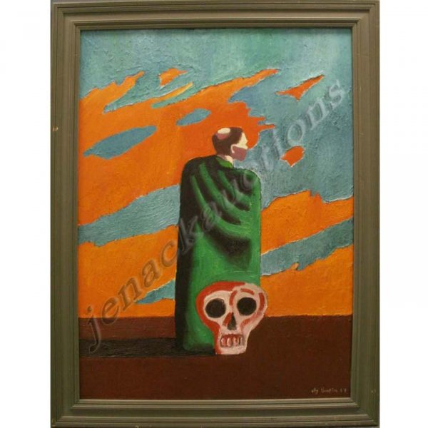 2063: PAINTING, "THE OUTSIDER", ALLY THOMPSON