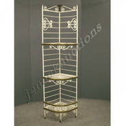 French corner bakers rack in iron & brass - May 31, 2014 | King ...