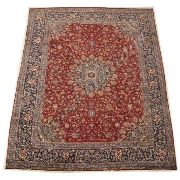 1027: ANTIQUE PERSIAN ISFAHAN CARPET