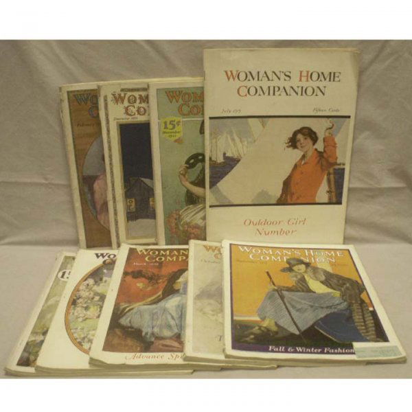 229: LOT VINTAGE WOMAN'S HOME COMPANION MAGAZINES