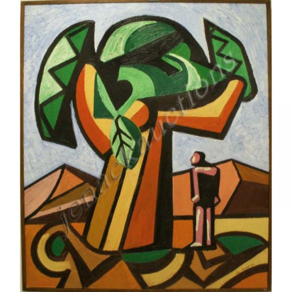 5: ALLY THOMPSON (SCOTTISH 1955-), OIL ON CANVAS