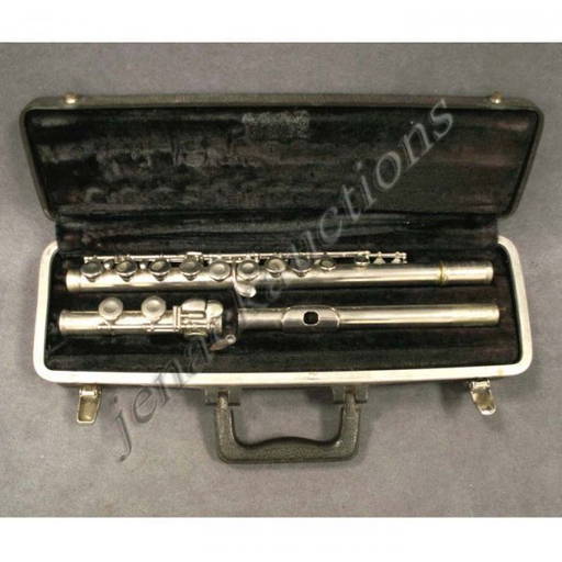 Vintage Bundy Silver Plate Flute