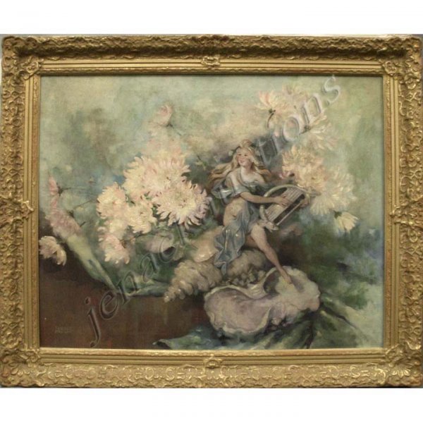 169: FLORENCE KROGER OIL PAINTING ON CANVAS