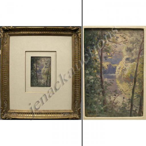 Emile Wegelin (french 1875 1962) Oil On Board, Lan