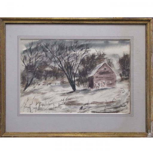 Leland Thompson (american 20th Century) Watercolor