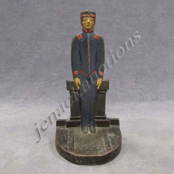 295: VINTAGE HUBLEY CAST IRON BELL HOP DOOR STOP - Jan 31, 2010 ...