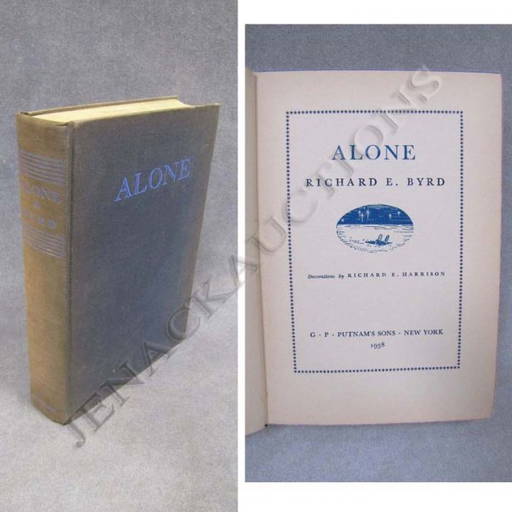 Volume Richard E. Byrd, Alone, 1st Edition
