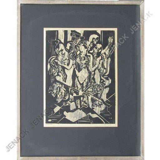 HILDA KATZ (AMERICAN 1909-), LINOCUT, "THE TEMPLE" - Aug 01, 2010 ...