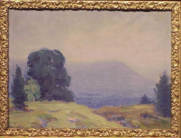 1216: OIL ON ARTIST PANEL, OTTO BENZ 1928