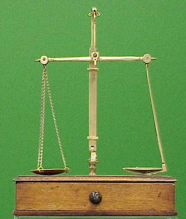 Fine Brass Double Pan Scale, Anderson Bros
