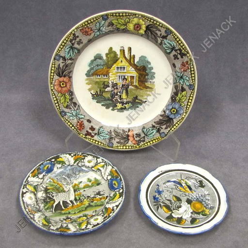 Lot (3) Salopian Ware 19th Century