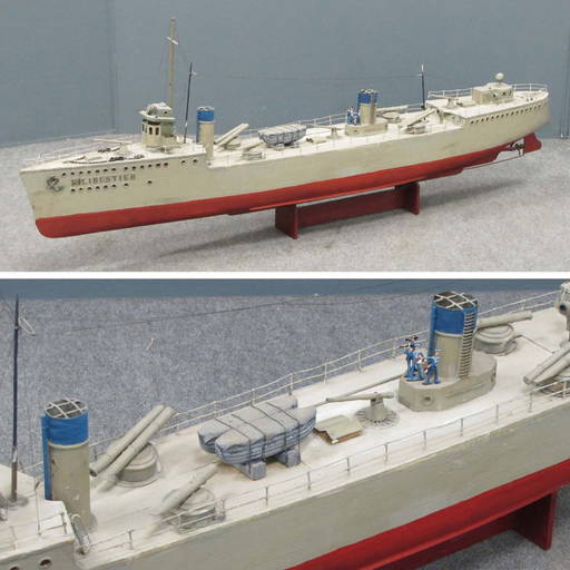 Vintage Scale Model Wood And Metal Wwi/ii Torpedo