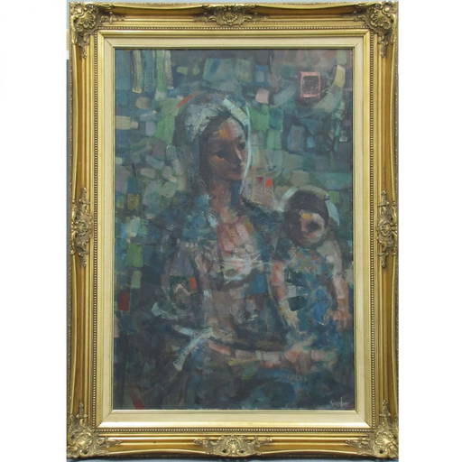 Robert Cariola (american 1927 ), Mother And Child