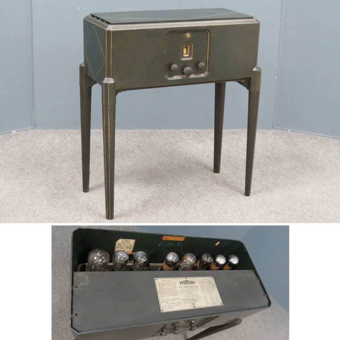 EVEREADY MODEL AC-2 ALUMINUM CASED AC RADIO