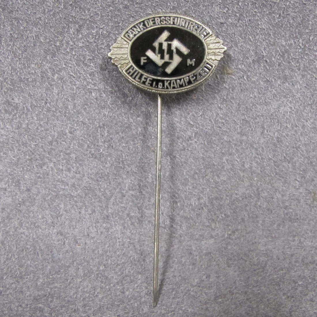 German Wwii Ss Member Stick Pin With Serial