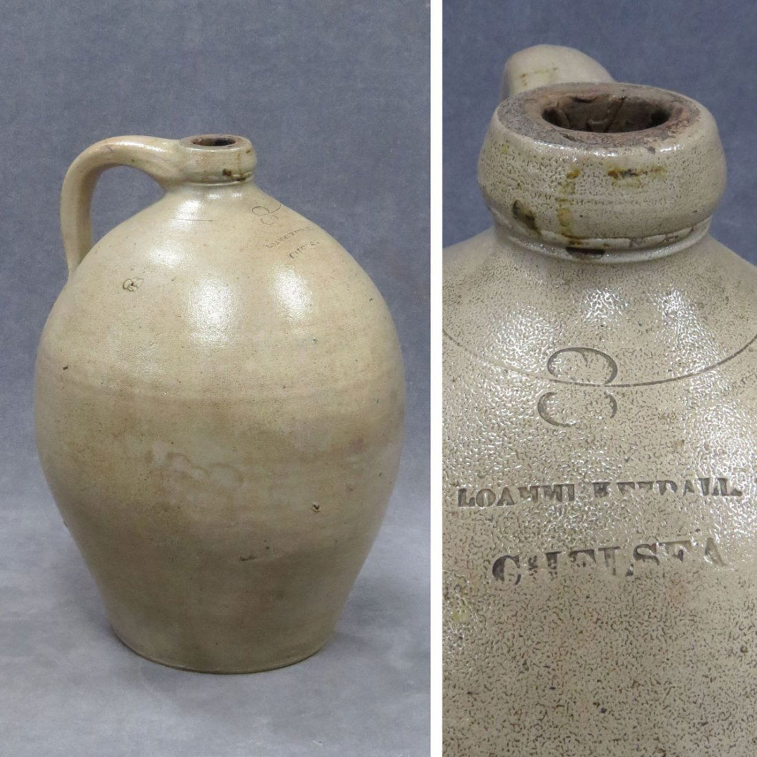 Loammi Kendall, Chelsea/mass 3 Gallon Jug