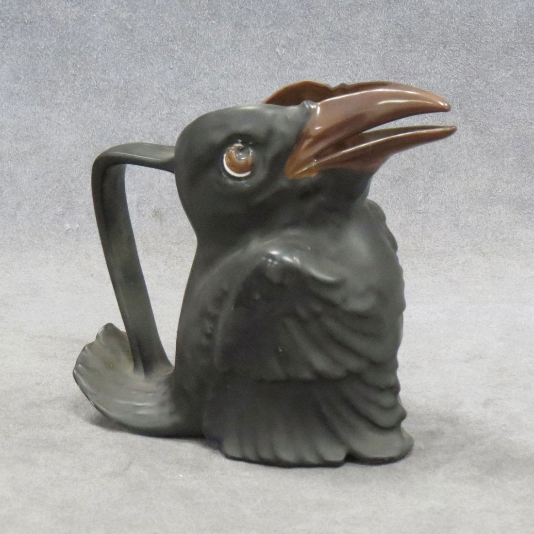 ROYAL BAYREUTH FIGURAL CROW PITCHER