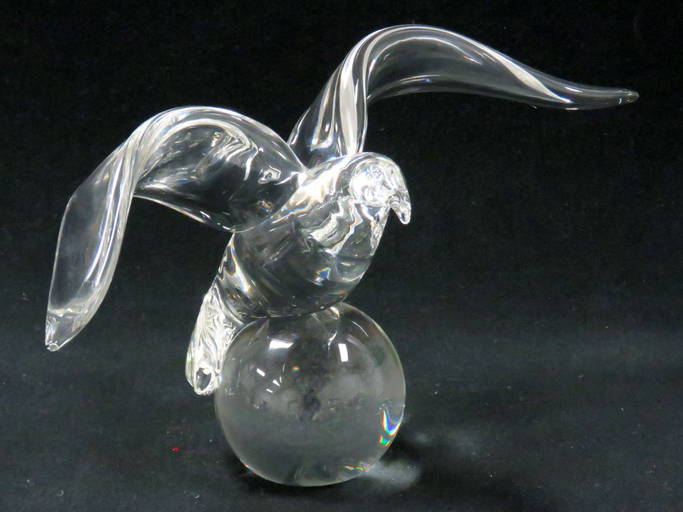 Steuben Crystal Eagle, Signed