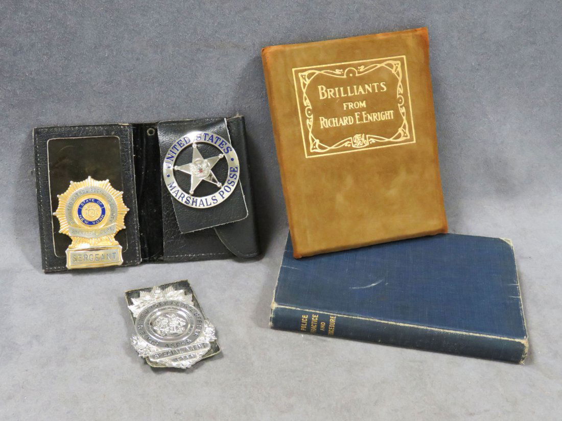 LOT (5) INCLUDING US MARSHALS POSSE BADGE