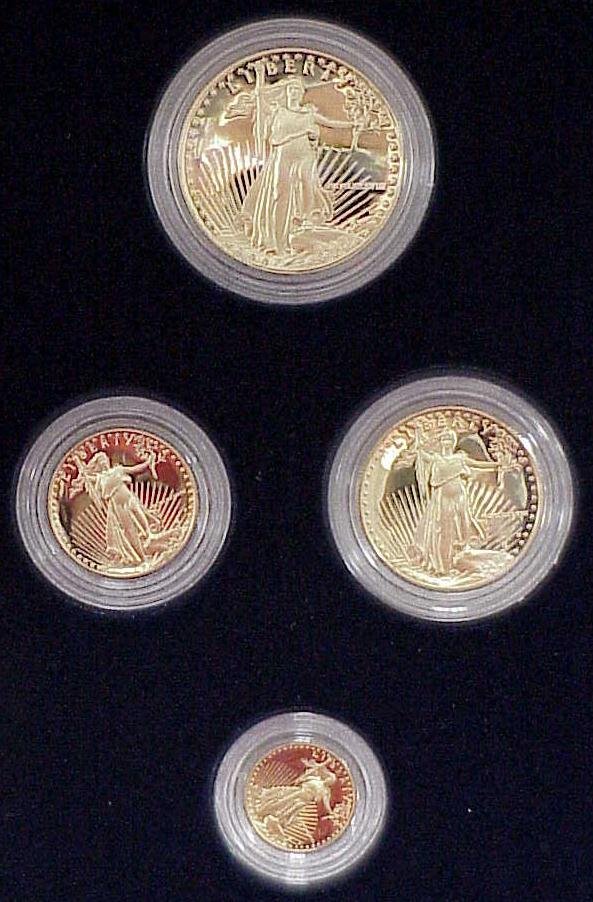 29: 1988 AMERICAN EAGLE(4)COIN GOLD PROOF SET