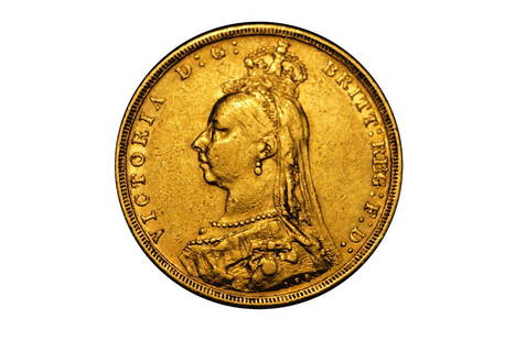 English Milled Victoria 1854 Gold Sovereign