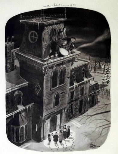 Charles Samuel Addams (american 1912 1988), Lithograph,
