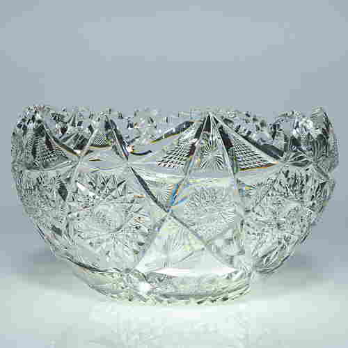 Cut glass punch bowl, Colonna, sgn Libbey, 14"DX 8 - Jun 07, 2008 ...