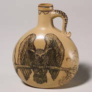 Rookwood Pilgrim flask, scenic, ARV, 1882, 10 3/4" - Jun 06, 2010 ...