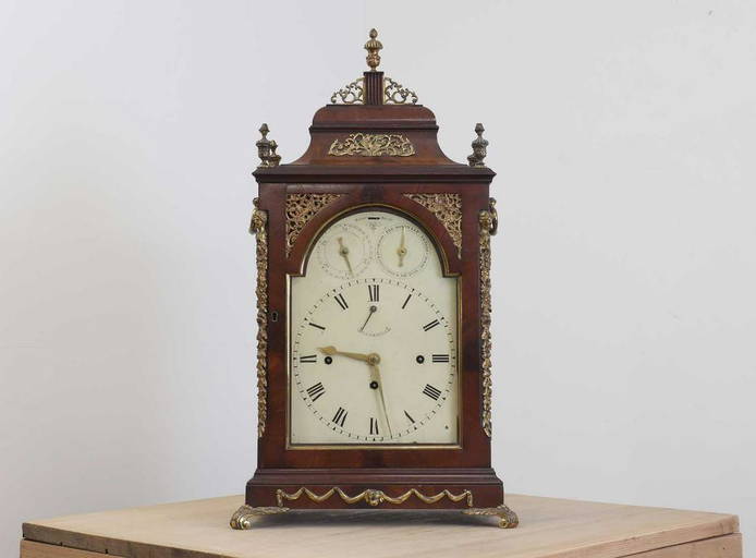 A George Iii Musical Table Clock,