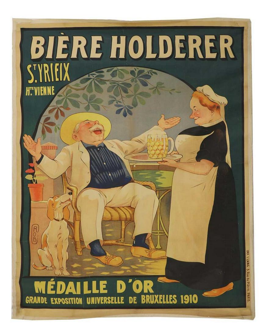 A French Beer Poster, Auction