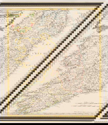 Morden Map Of The Kingdom Of Ireland
