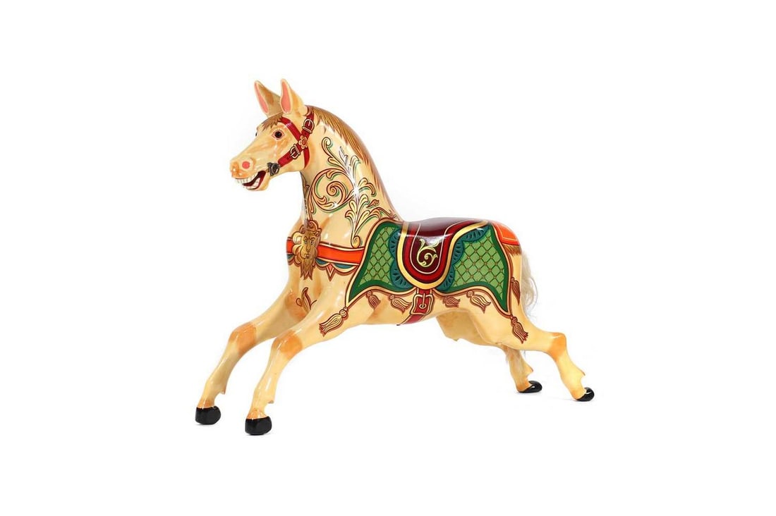 A Fairground Carousel Juvenile 'dobby' Horse By G & J Lines, Auction
